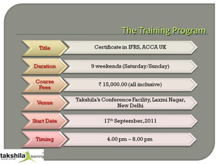 Certificate in IFRS | PPT