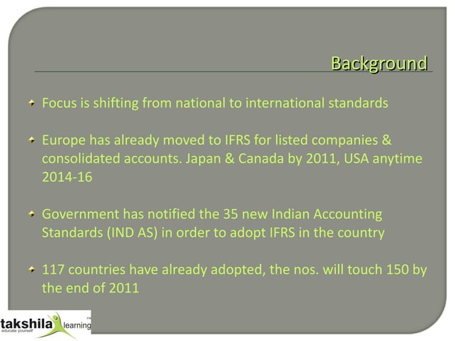 Certificate in IFRS | PPT