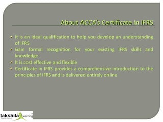 Certificate in IFRS | PPT