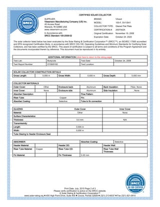Certif vitosol 100 f sv1 sh1 | PDF
