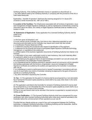 Certifying authorities rules 2000 | DOC | Computing | Technology ...