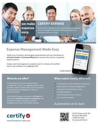 Certify Travel & Expense | PDF