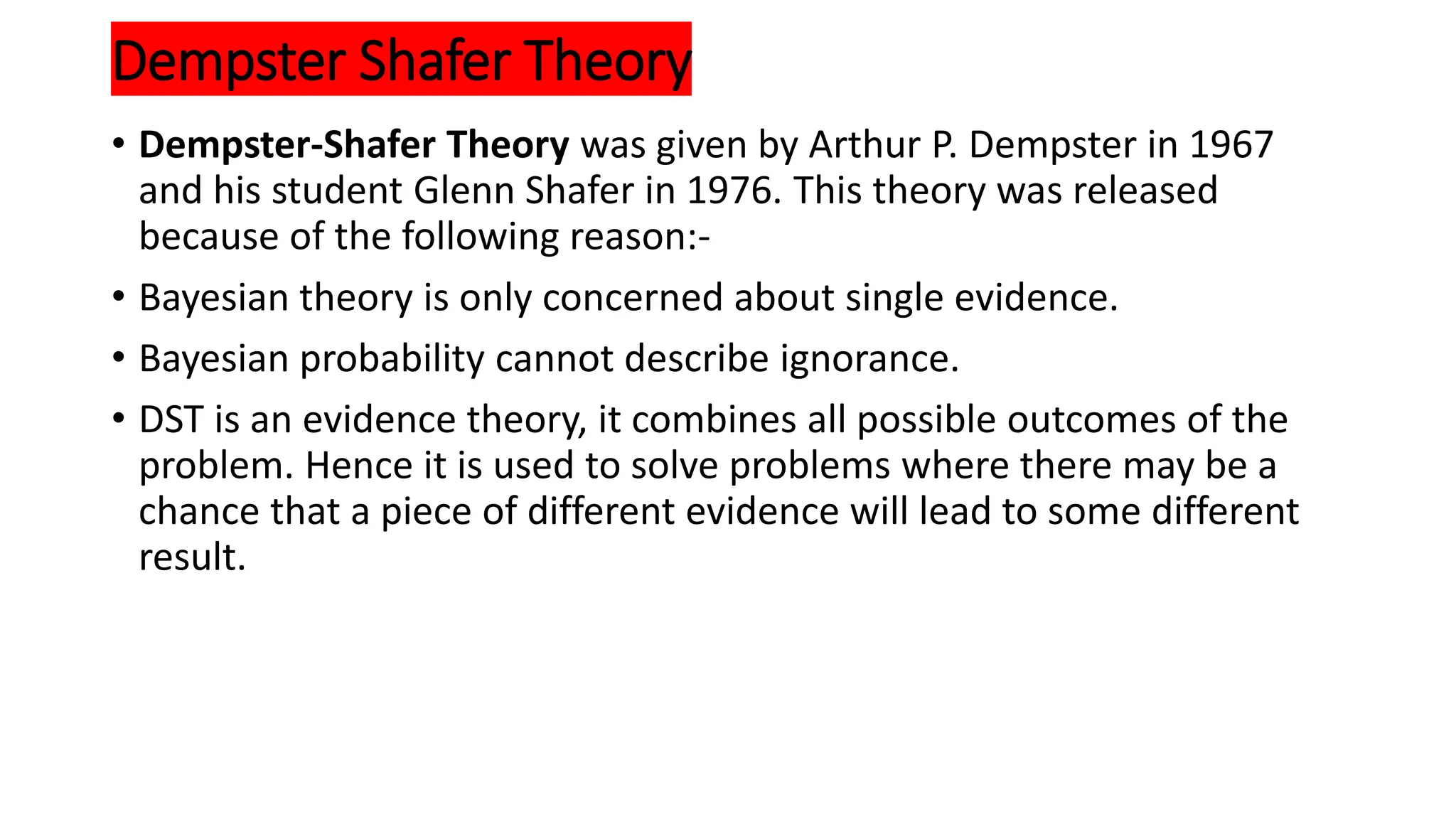 Certinity Factor and Dempster-shafer theory .pptx