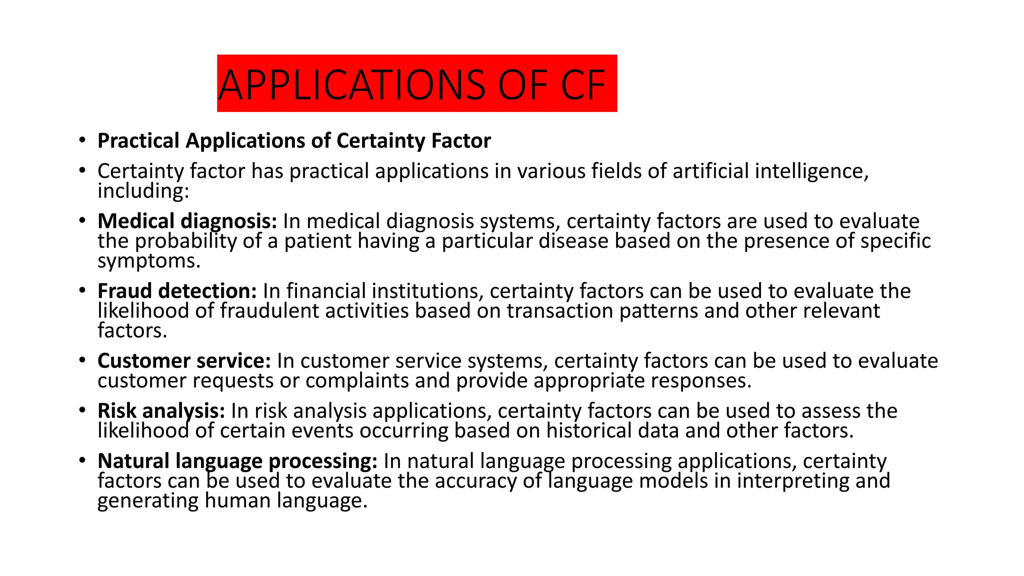Certinity Factor and Dempster-shafer theory .pptx