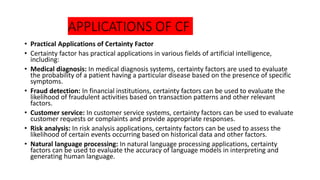 Certinity Factor and Dempster-shafer theory .pptx