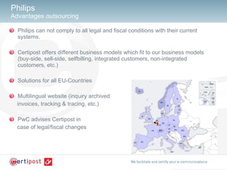 Certipost Factuurcongres praktijkcase Philips | PPT