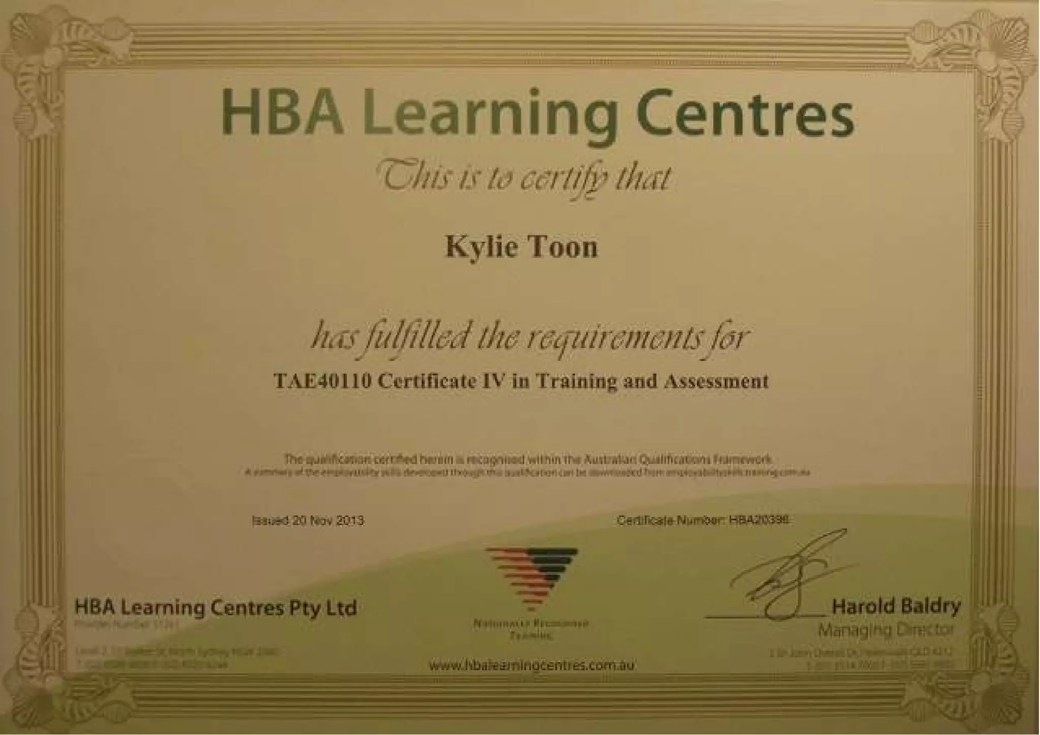 Cert iv training & assessment rs | PPT