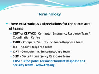 Noah Maina: Computer Emergency Response Team (CERT) | PDF