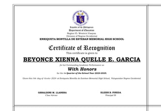 CERTIFICATE OF MERIT USED DURING RECOGNITIONS | PPTX