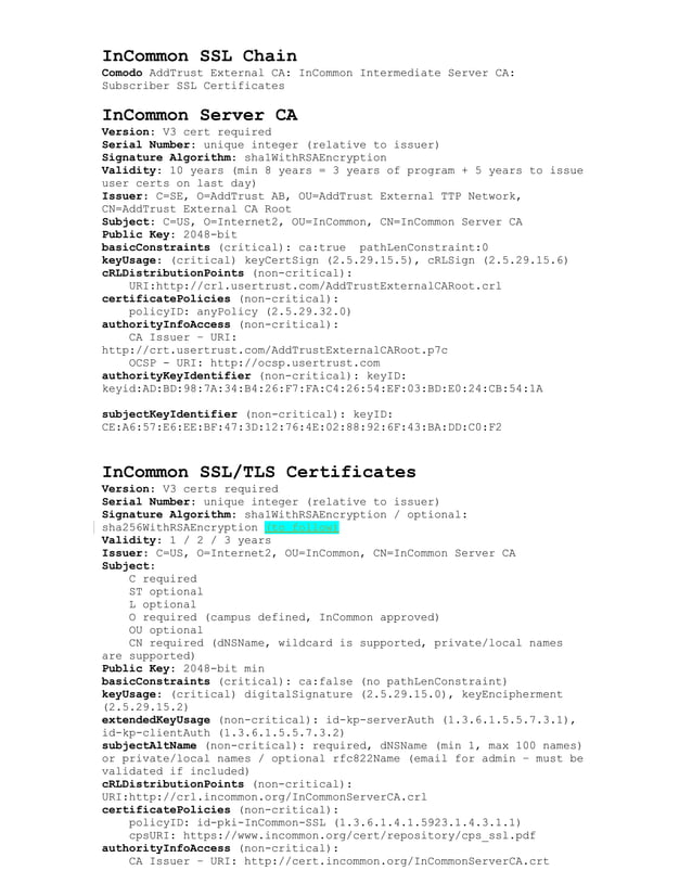 Cert profile ssl | PDF