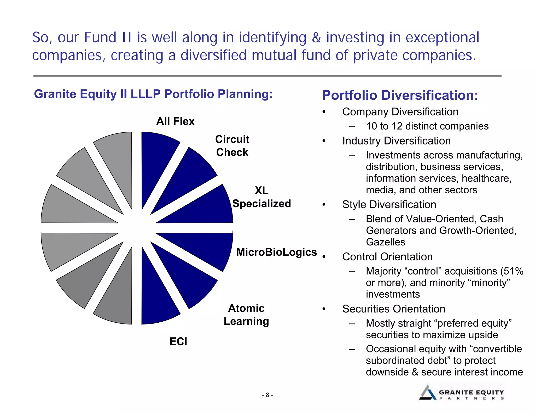 Granite Equity Partners: Introduction & Orientation | PDF