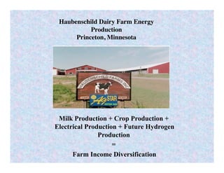 Advancing Utilization of Manure Methane Digester on Haubenschild Dairy Farm | PDF