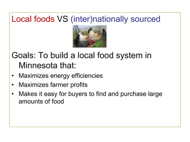 Local Foods Distribution & Infrastructure | PPT