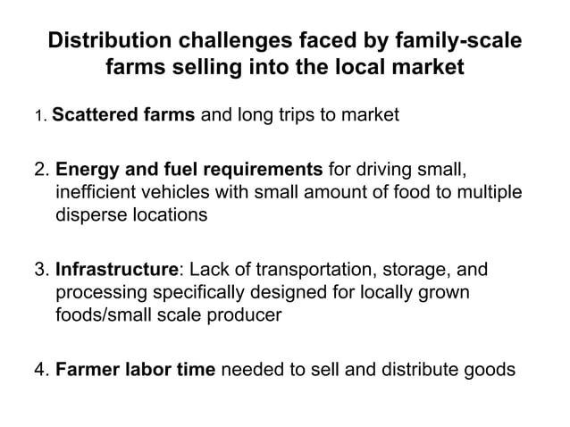 Local Foods Distribution & Infrastructure | PPT