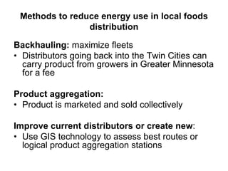 Local Foods Distribution & Infrastructure | PDF