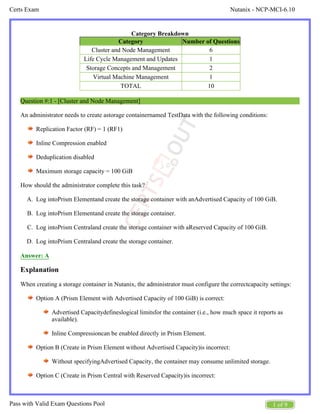 CertsOut Nutanix-NCP-MCI-6.10 Exam Dumps PDF | PDF