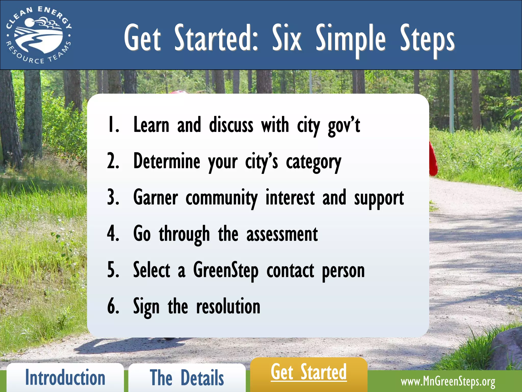 MN GreenStep Cities: Implement Proven Sustainability Best Practices in YOUR City! | PDF