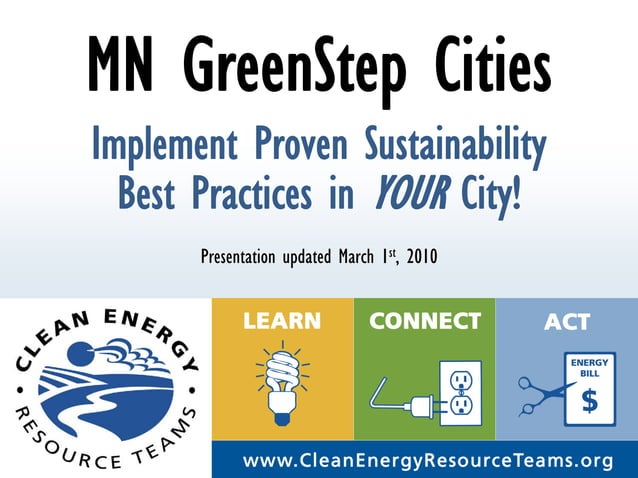 MN GreenStep Cities: Implement Proven Sustainability Best Practices in ...
