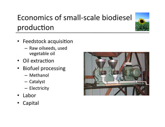 Sustainable Biofuels in Minnesota: Opportunities of Small-Scale On-Farm ...
