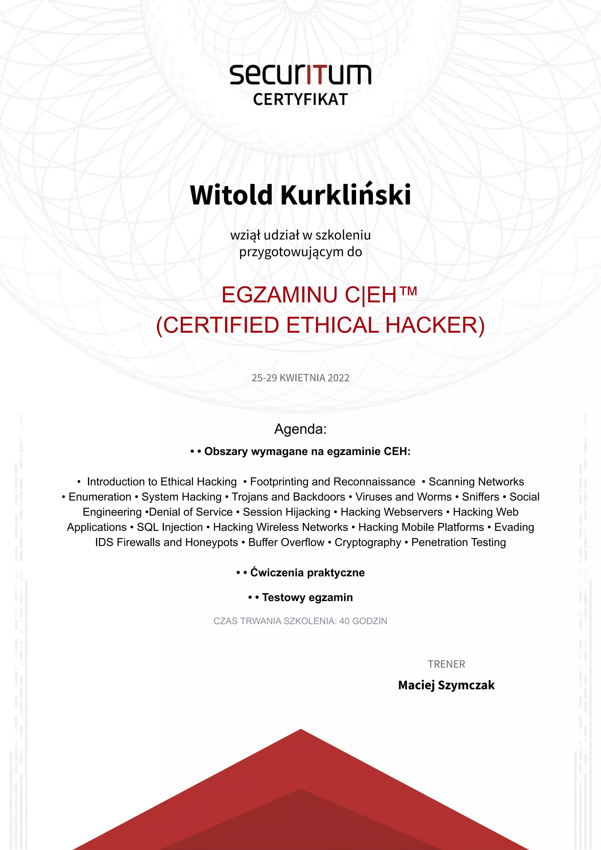 CEH Training Securitum | PDF