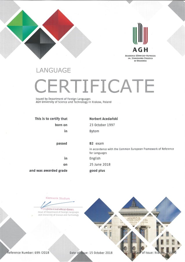 B2 English Certificate B2 English Certificate
