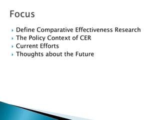 Comparative Effectiveness Research | PPTX