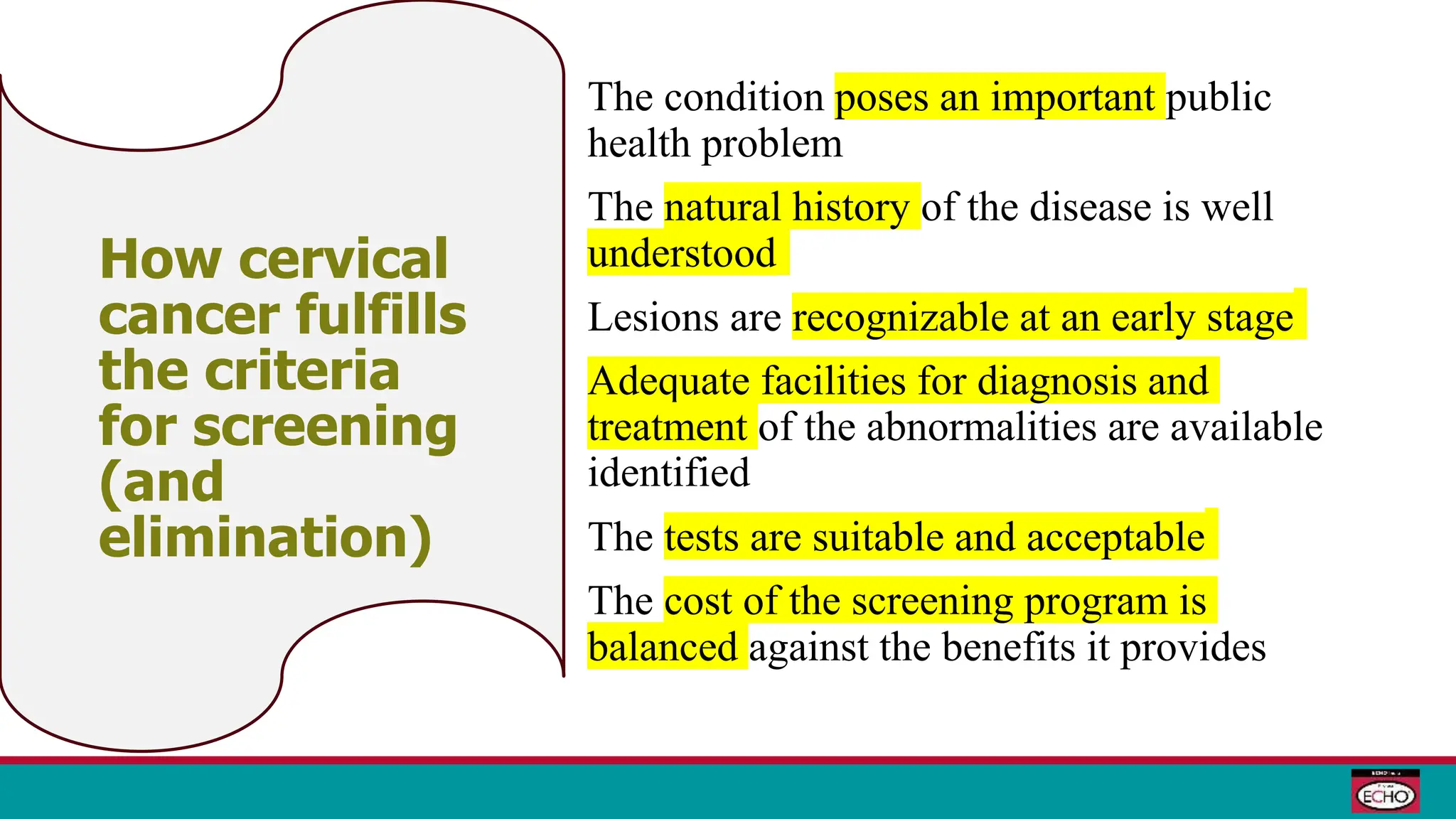 CERVICAL-CANCER-introduction, screening and prevention | PPTX