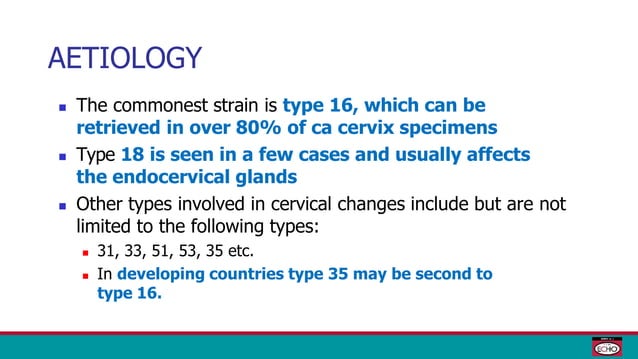 CERVICAL-CANCER-introduction, screening and prevention | PPTX