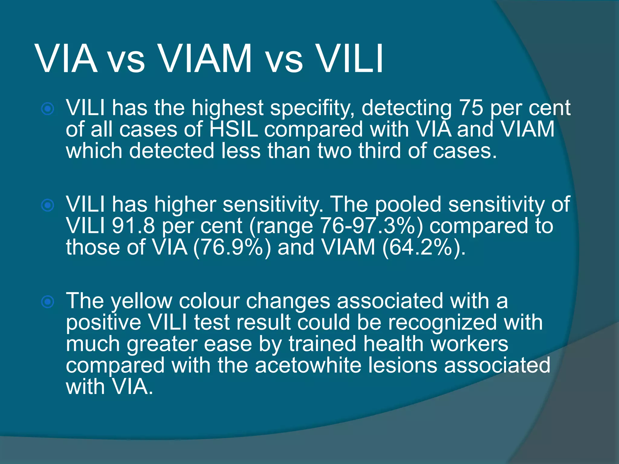 Cervical cancer screening modalities | PPTX