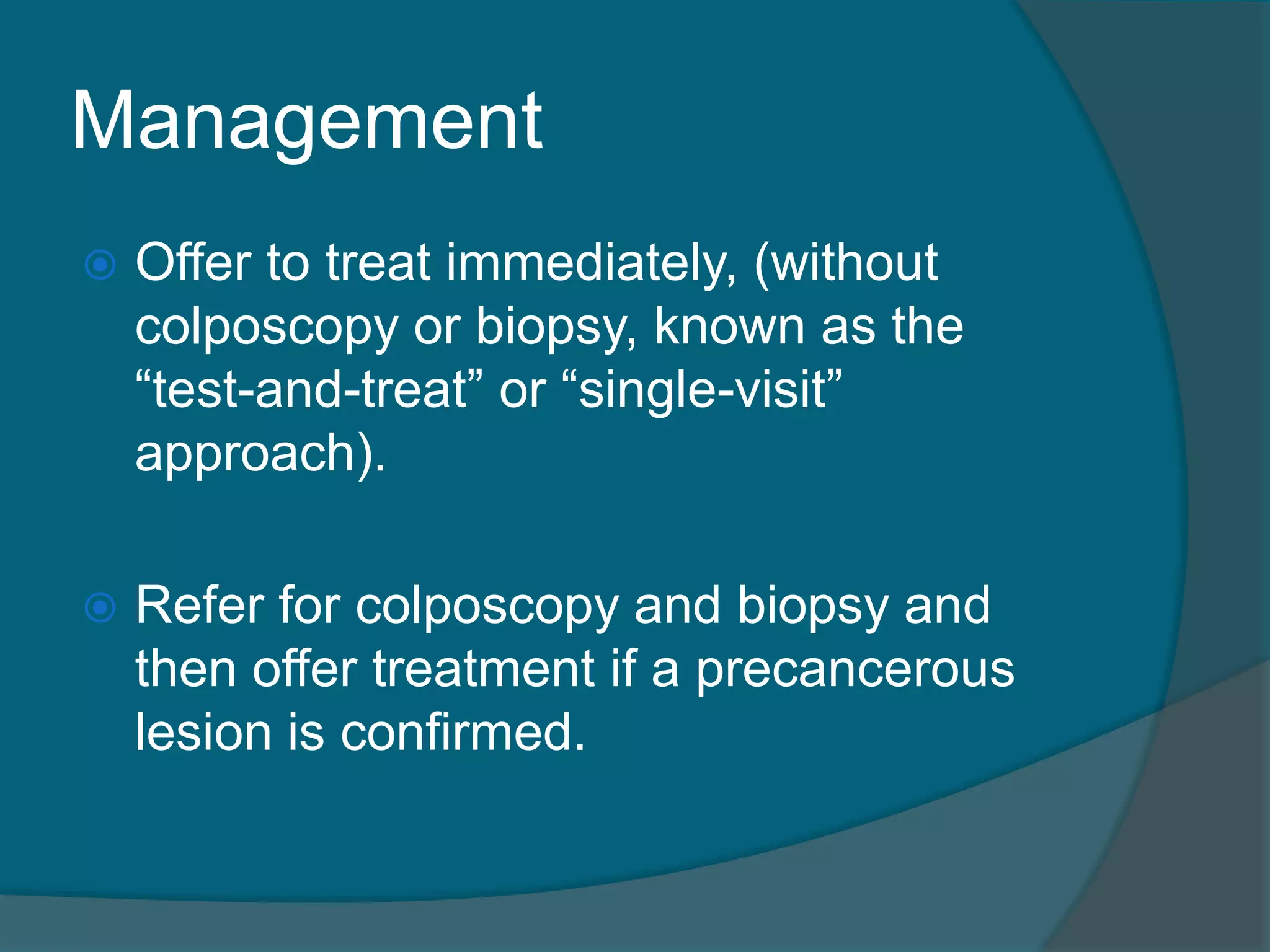 Cervical cancer screening modalities | PPTX