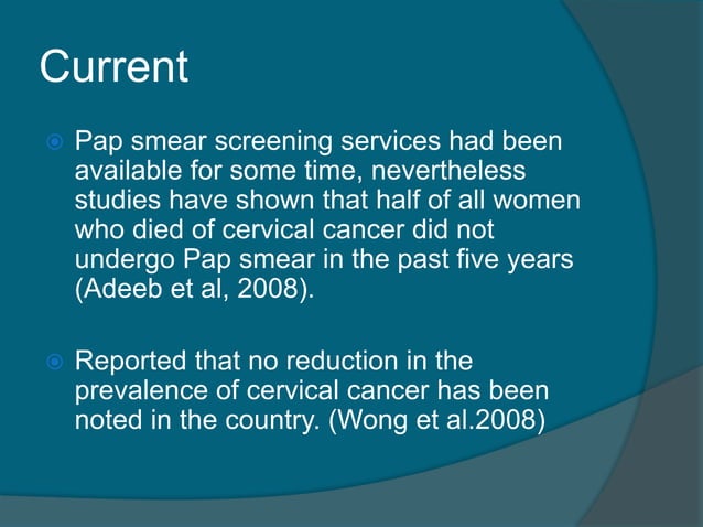 Cervical cancer screening modalities | PPTX
