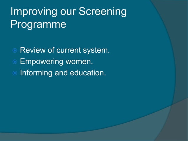 Cervical cancer screening modalities | PPTX