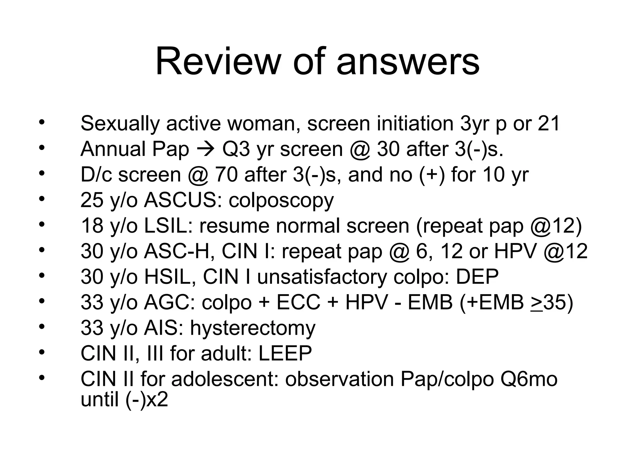 Cervical Cancer Screening | PPT