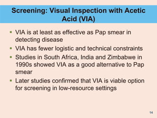 Cervical cancer-screening-day 2 | PPT