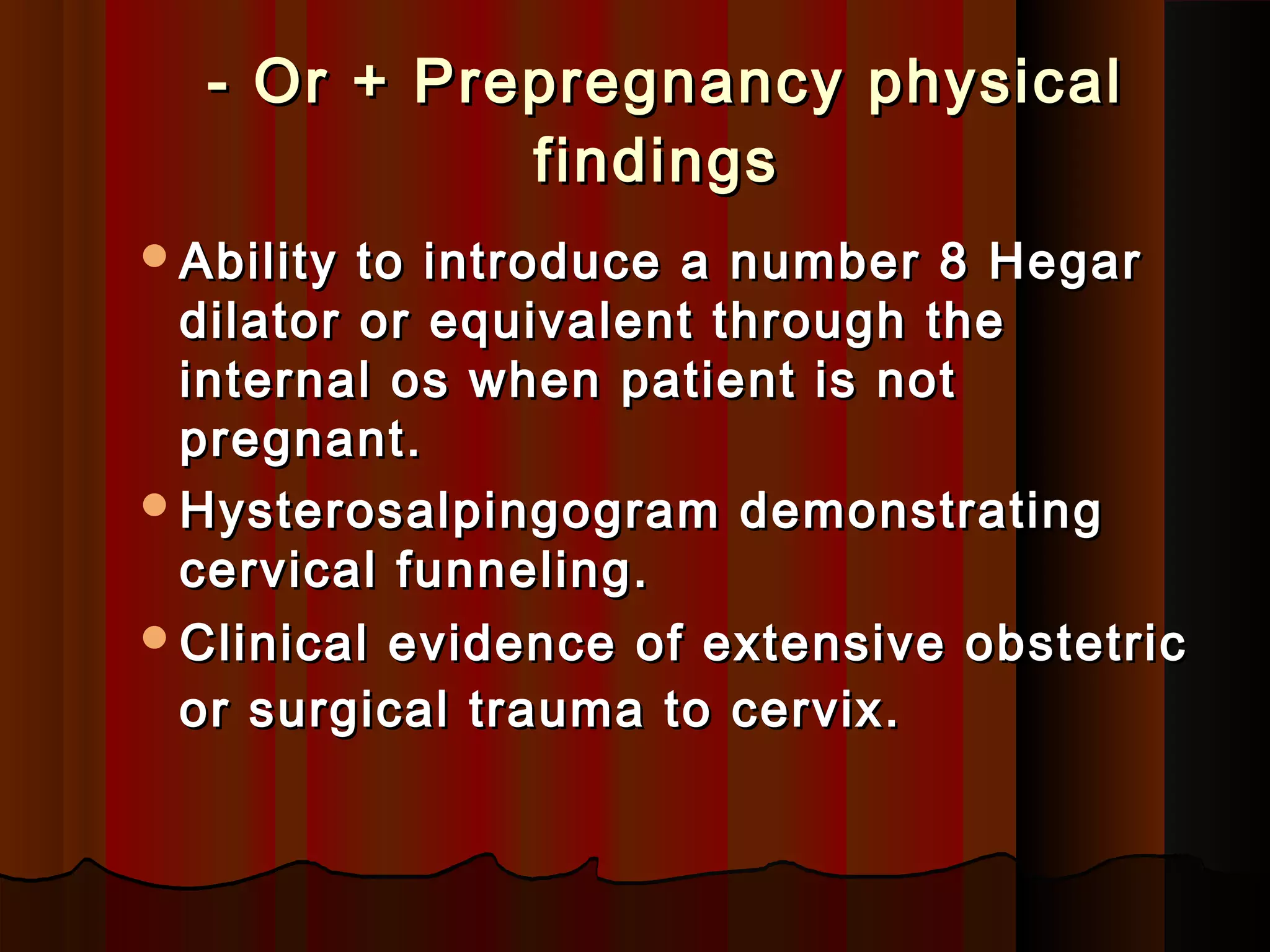 Cervical incompetence | PPT