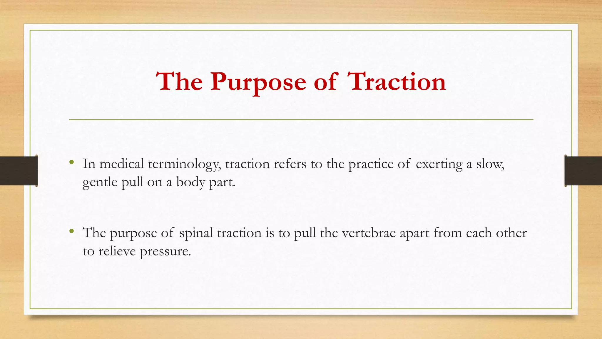 Cervical and Lumbar Traction | PPTX