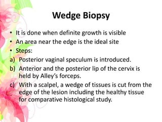 Cervical Biopsy - Obstetrics & Gynaecology | PPTX