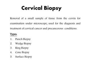Cervical biopsy | PPT
