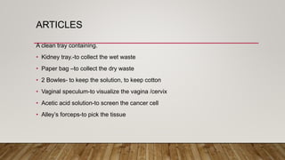 Cervical biopsy procedure | PPTX