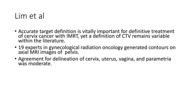 cervical cancer conformal radiotherapy planning (3D CRT) | PPTX