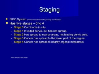 Cervical cancer | PPT | Cancer | Diseases and Conditions