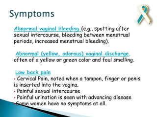 Cervical cancer | PPTX