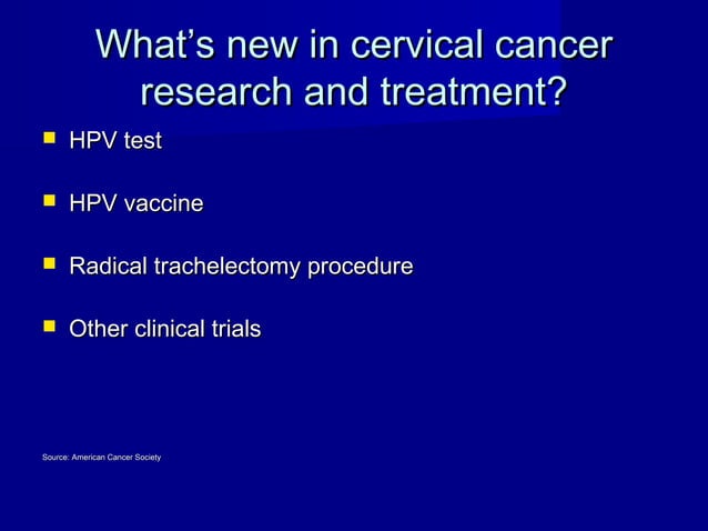 Cervical cancer | PPT