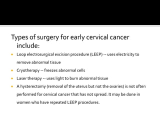 Cervical cancer | PPTX