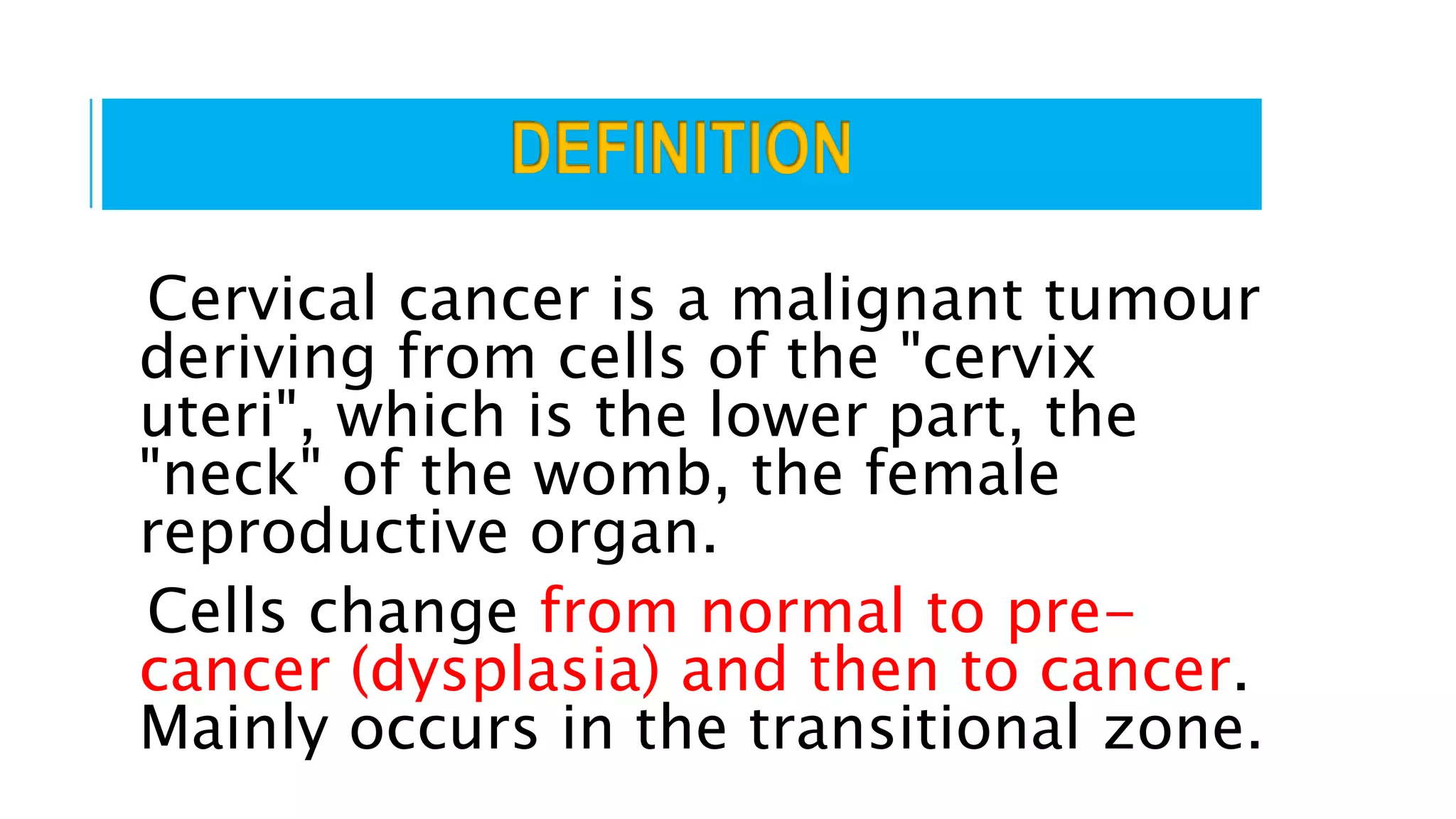 Cervical cancer | PPTX