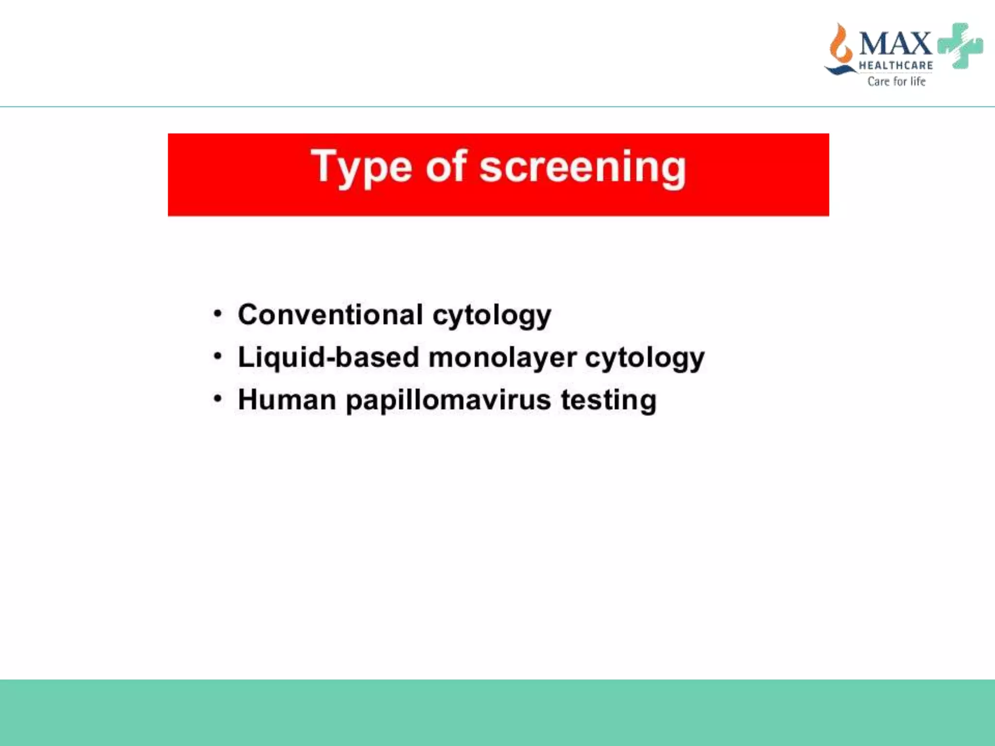 Cervical cancer - Role of screening and management of advanced stage ...