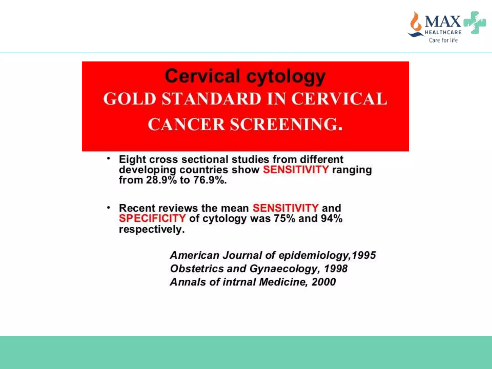 Cervical cancer - Role of screening and management of advanced stage ...