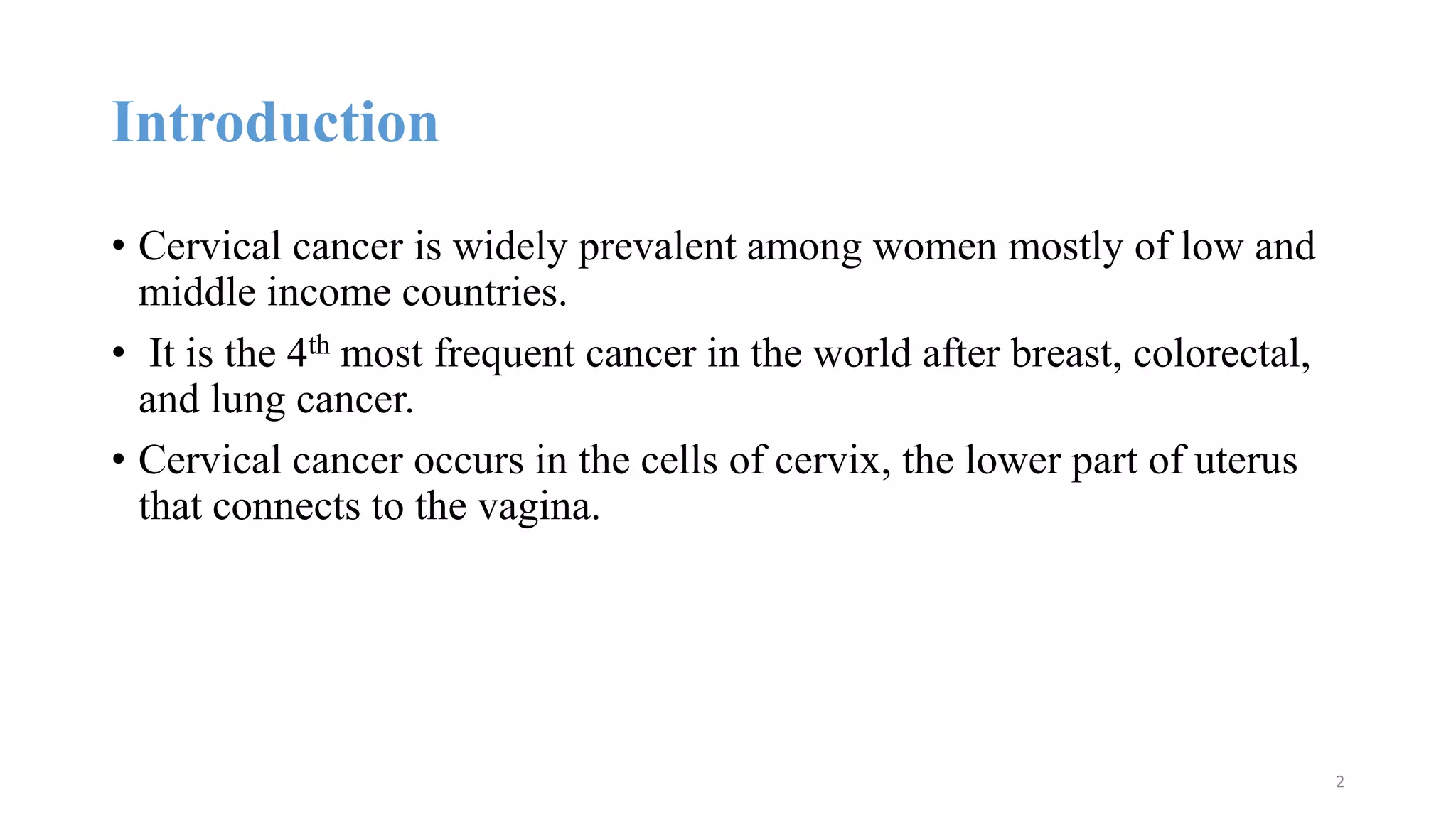 Cervical cancer | PPTX