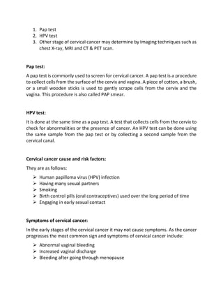 Cervical cancer | PDF
