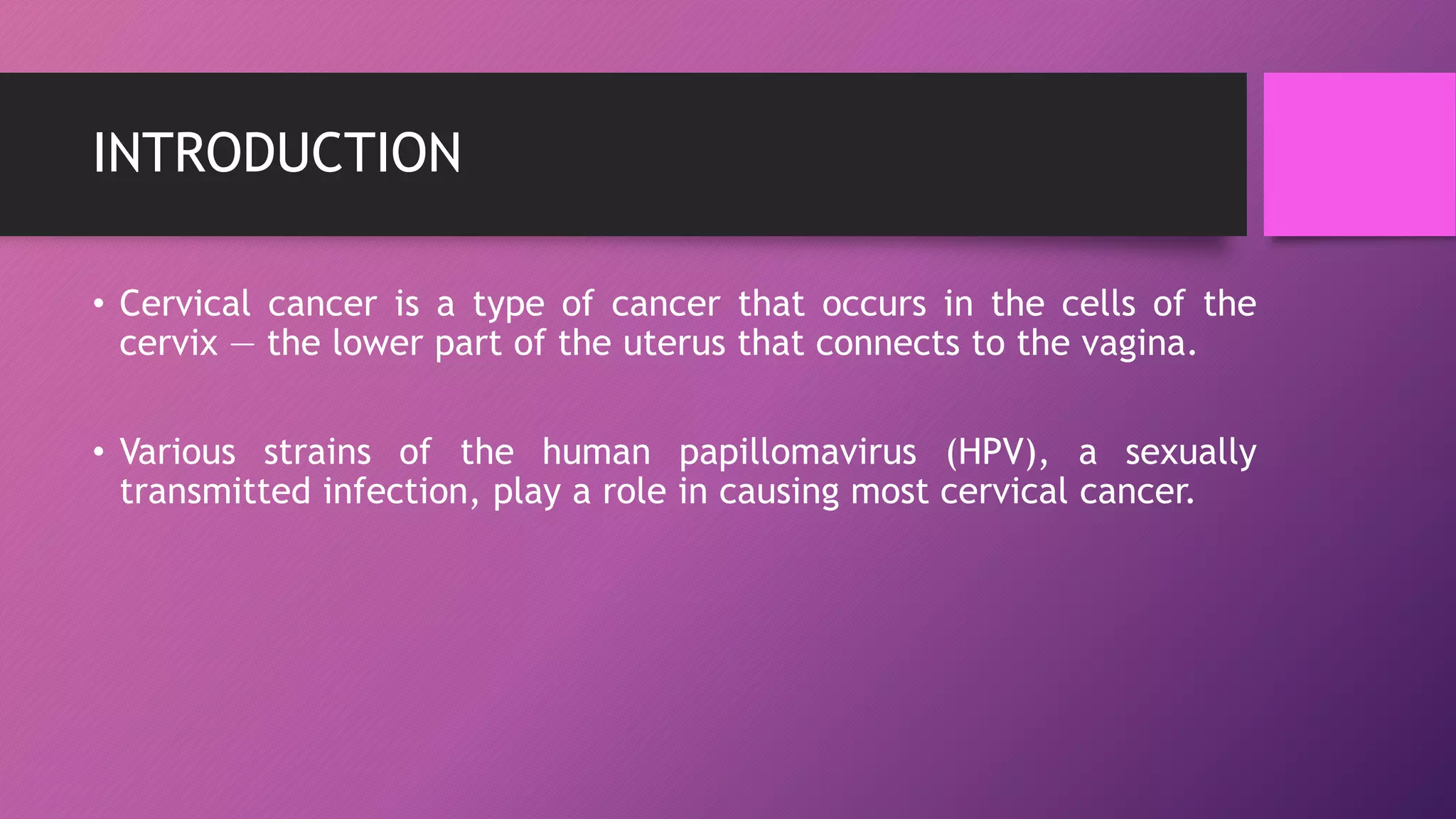 Cervical cancer | PPTX